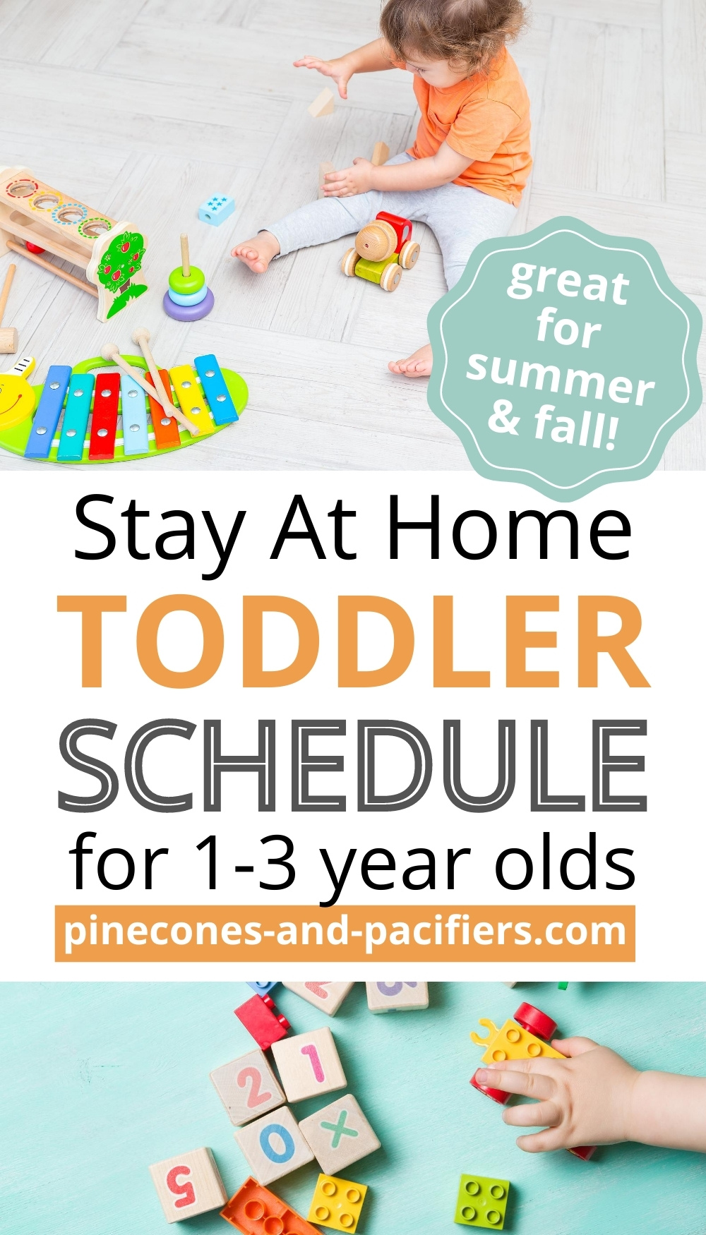 Toddler Schedule - Stay At Home - Pinecones & Pacifiers