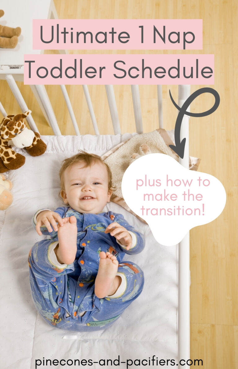 Ultimate One Nap Schedule for Toddlers - Pinecones & Pacifiers