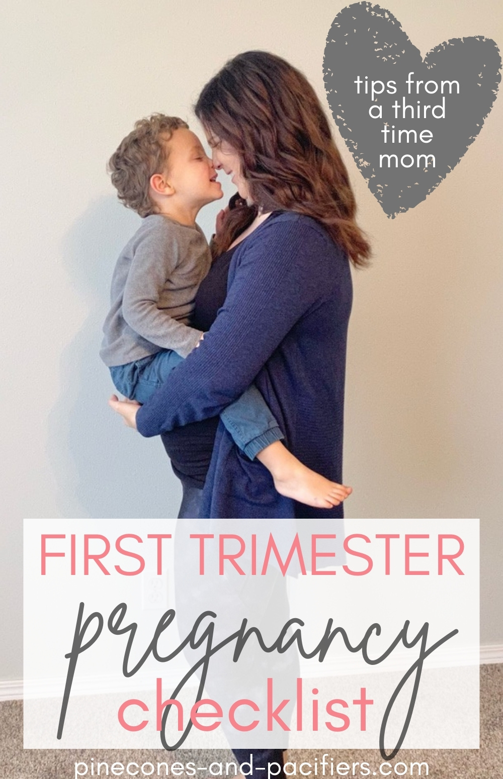 First Trimester Pregnancy Checklist - Pinecones & Pacifiers