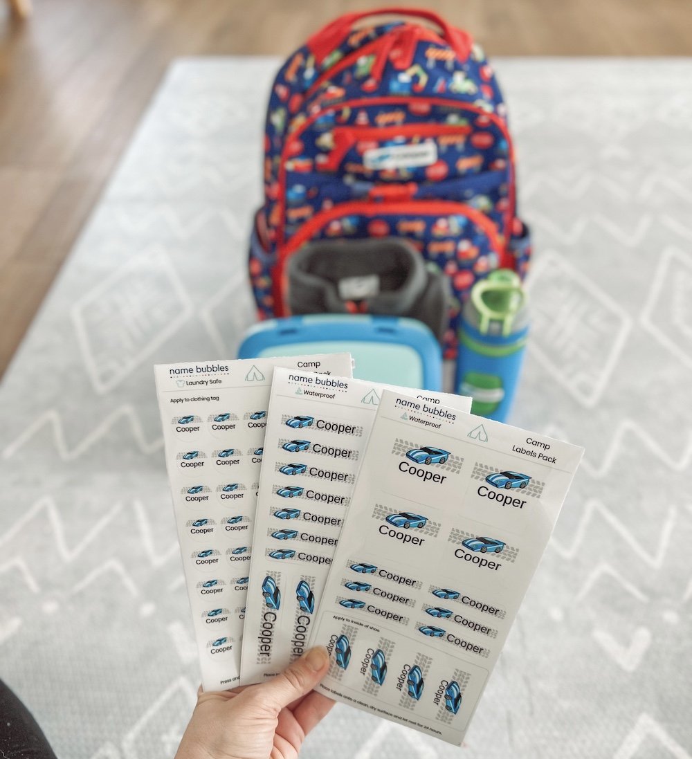 How to Label Kids Gear for Summer Camp - Pinecones & Pacifiers