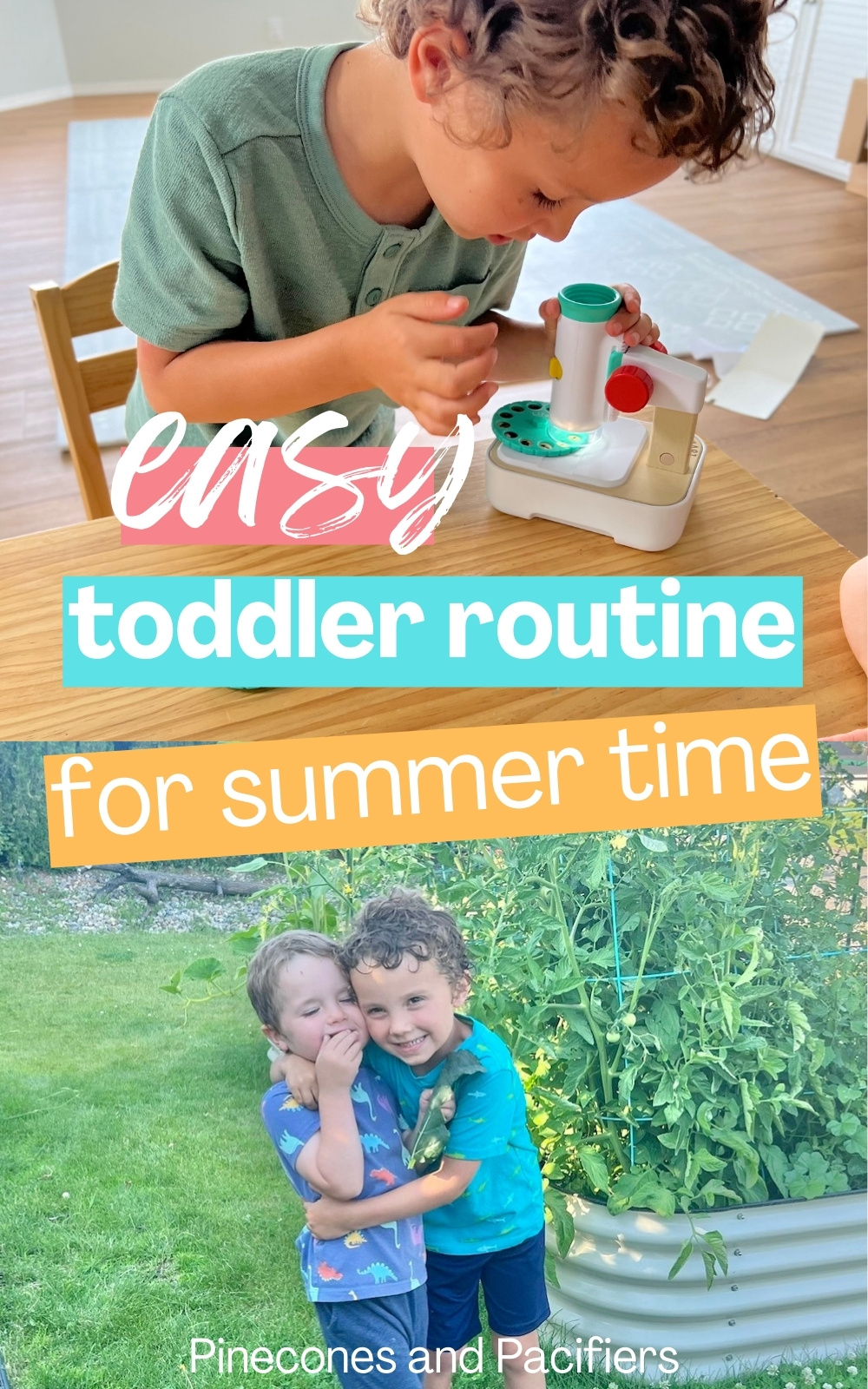 Summer Schedule for Toddlers - Pinecones & Pacifiers