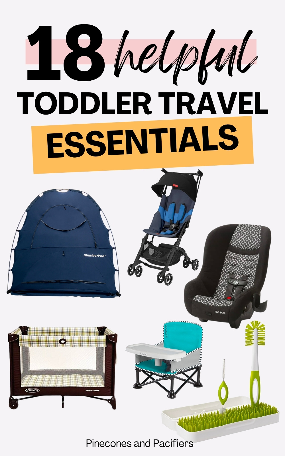 18 Helpful Toddler Travel Essentials - Pinecones & Pacifiers